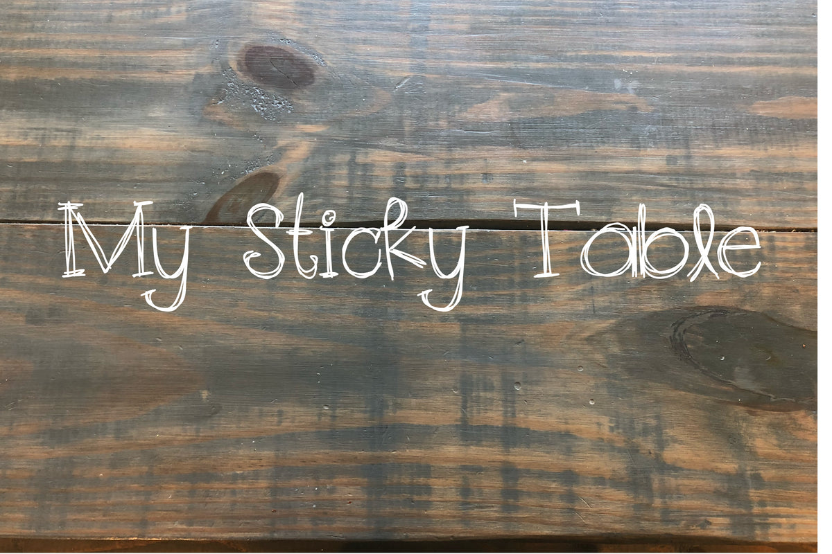 My Sticky Table – Kate Radcliffe